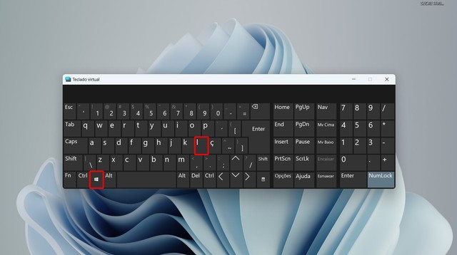 Como bloquear a tela do PC usando apenas o teclado