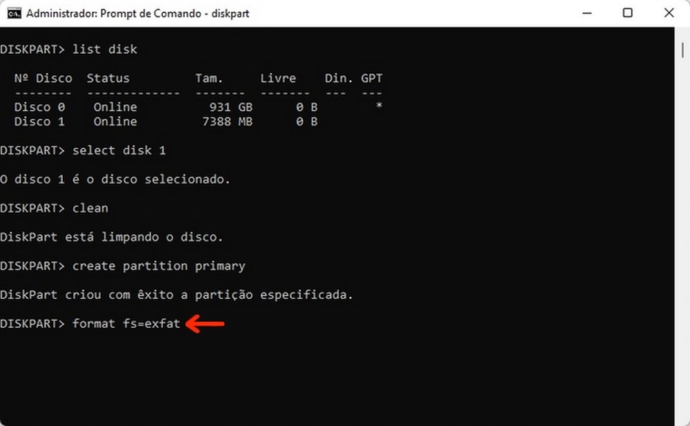 Como formatar pen drive pelo cmd?