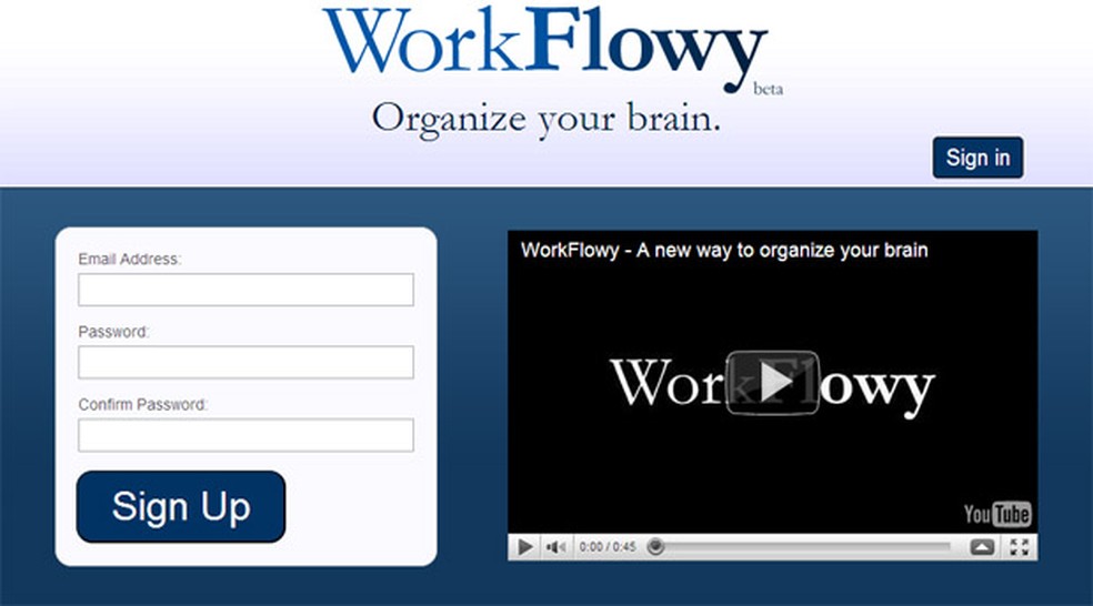 Aprenda a usar o WorkFlowy