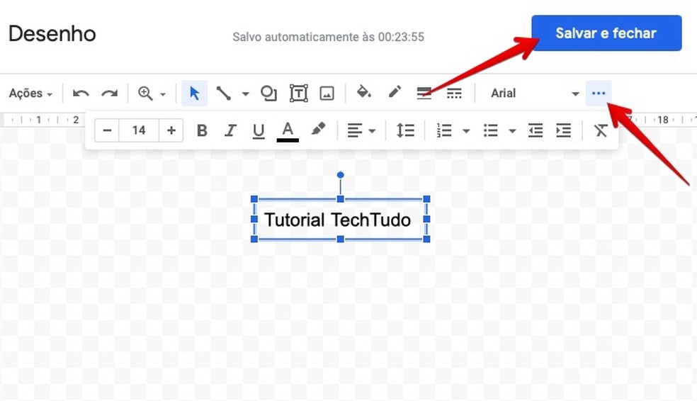 Como inserir caixa de texto no Google Docs