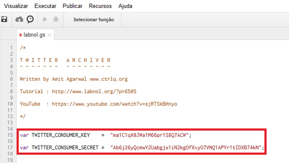 Como salvar tuítes marcados com hashtags do Twitter em uma planilha