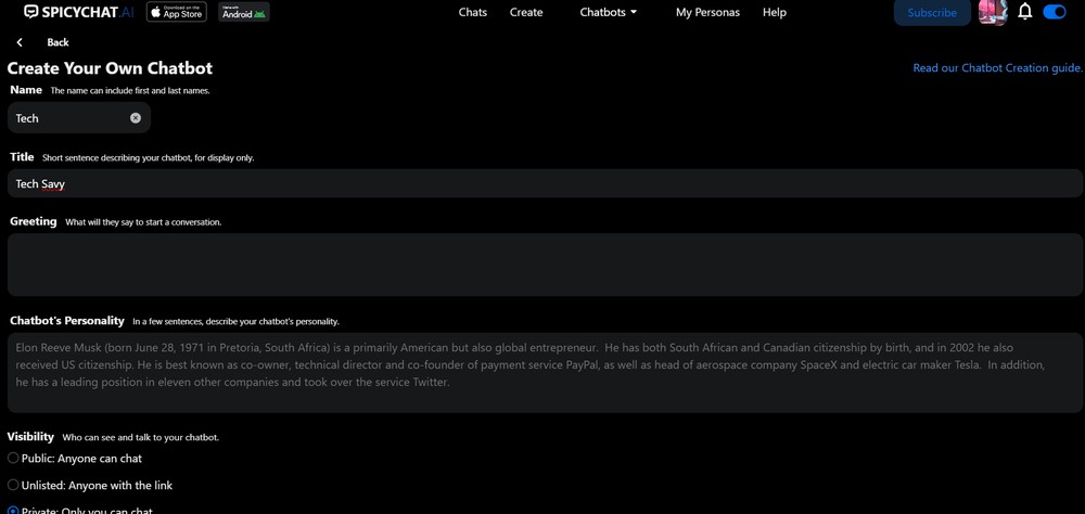 SpicyChat AI: como usar site com chatbot de inteligência artificial 18+