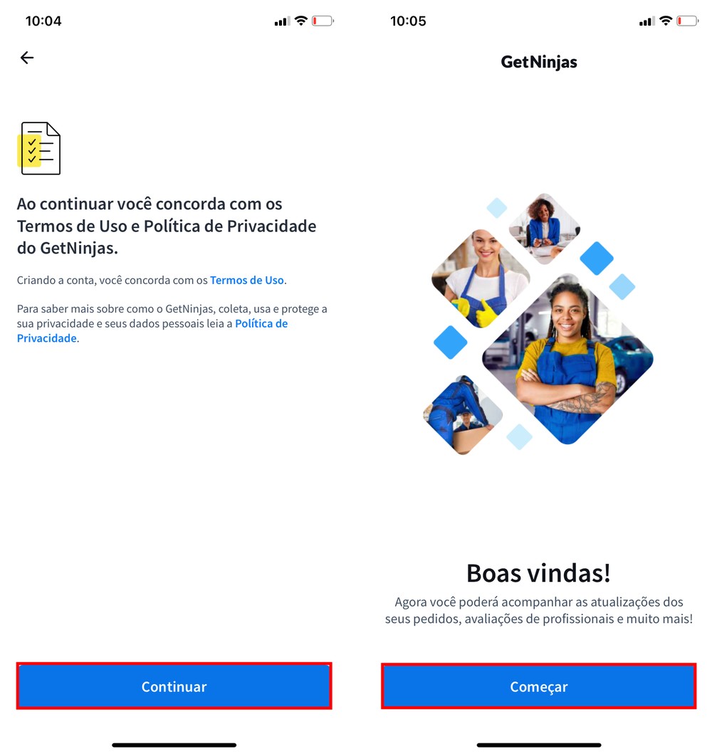 GetNinjas: como funciona app para contratar profissionais e serviços