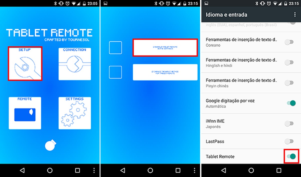 Como controlar um tablet Android usando o celular