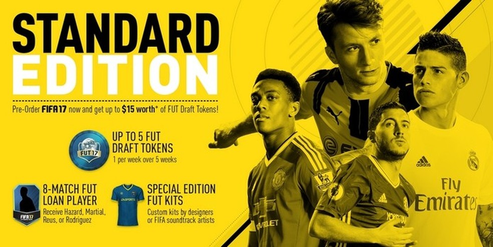 Fifa 17: confira o que muda em cada edição especial do novo game
