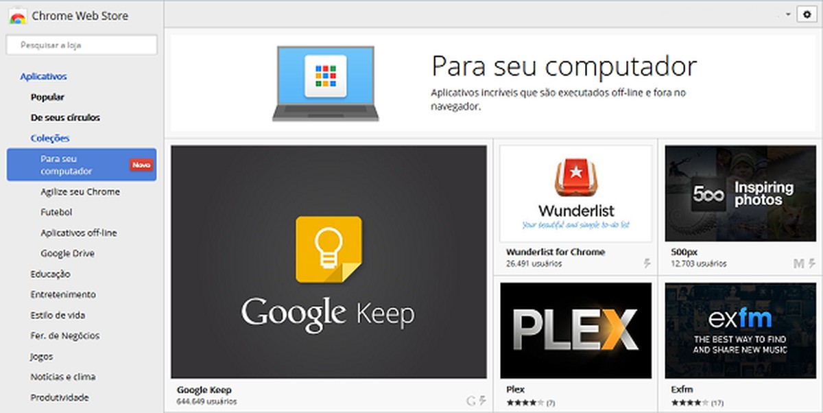 Google lança Chrome Apps; conjunto de aplicativos roda no Windows