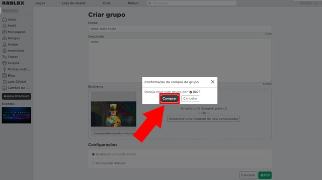 Como dar Robux para seu amigo no Roblox