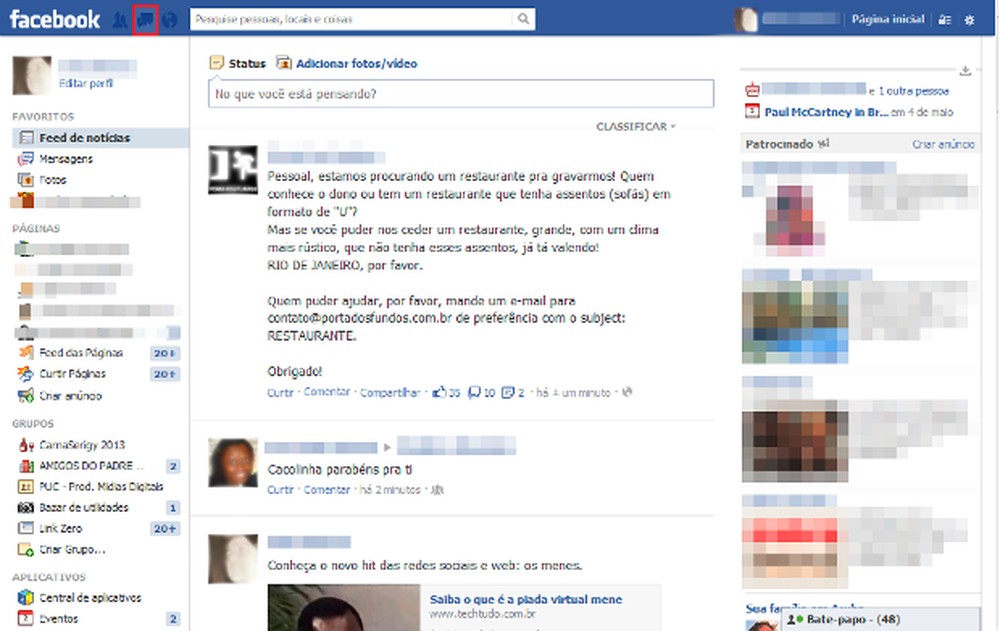 Como usar o e-mail do Facebook