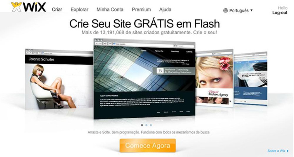 Como criar um site gratuito no Wix