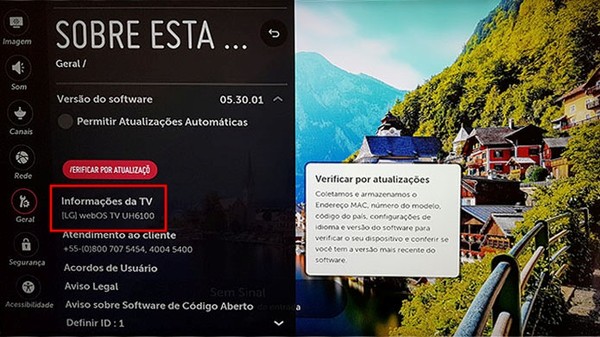 Como descobrir o modelo da sua smart TV da LG