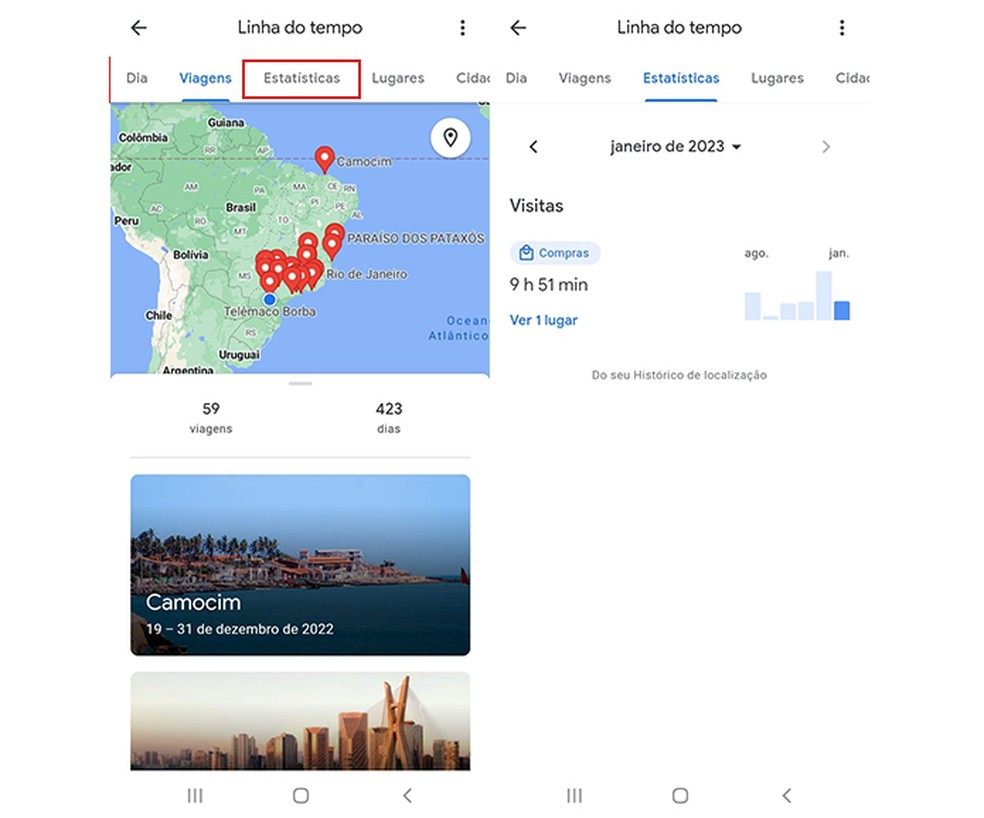 Como fazer linha do tempo no Google Maps