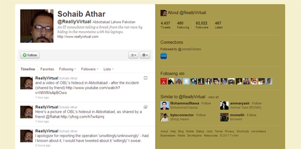 Captura de Bin Laden foi “transmitida” pelo Twitter