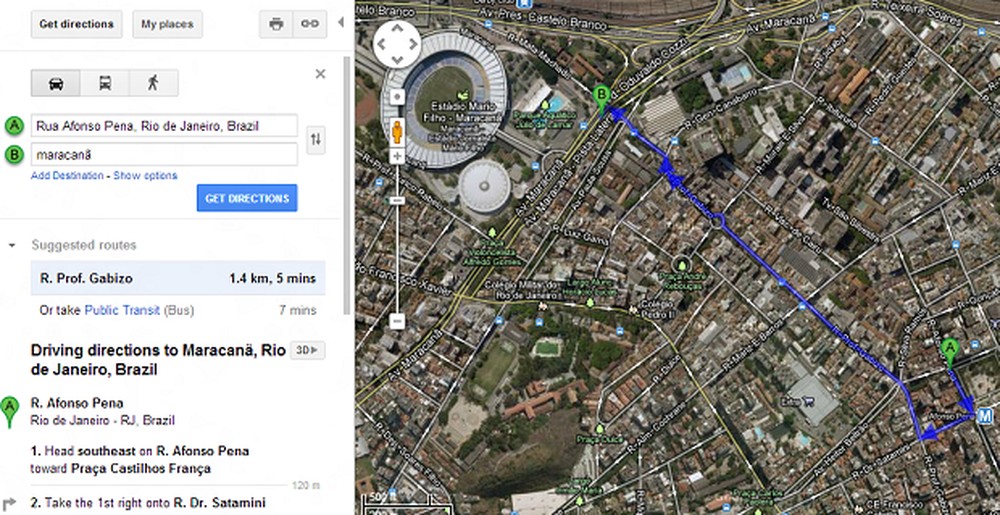 Como imprimir mapas e direções do Google Maps