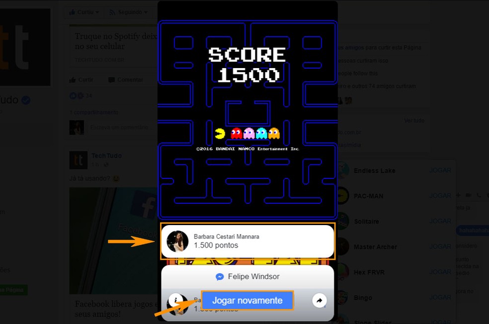 Como usar o Facebook Messenger Instant Games no PC
