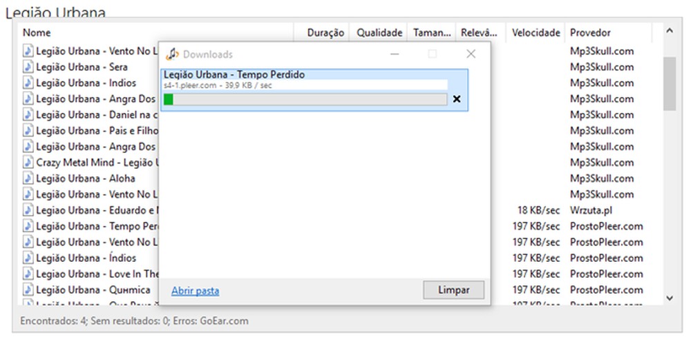 Como usar a versão portable do Songr 2