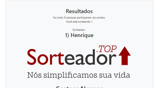 Site para sortear: como usar o Sorteador.top