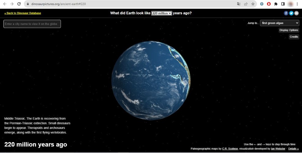 Ancient Earth Dinosaurs: site te faz 'viajar' pelas eras da Terra; conheça