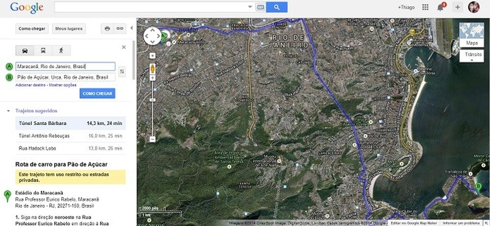 Como salvar rotas mais usadas no Google Maps
