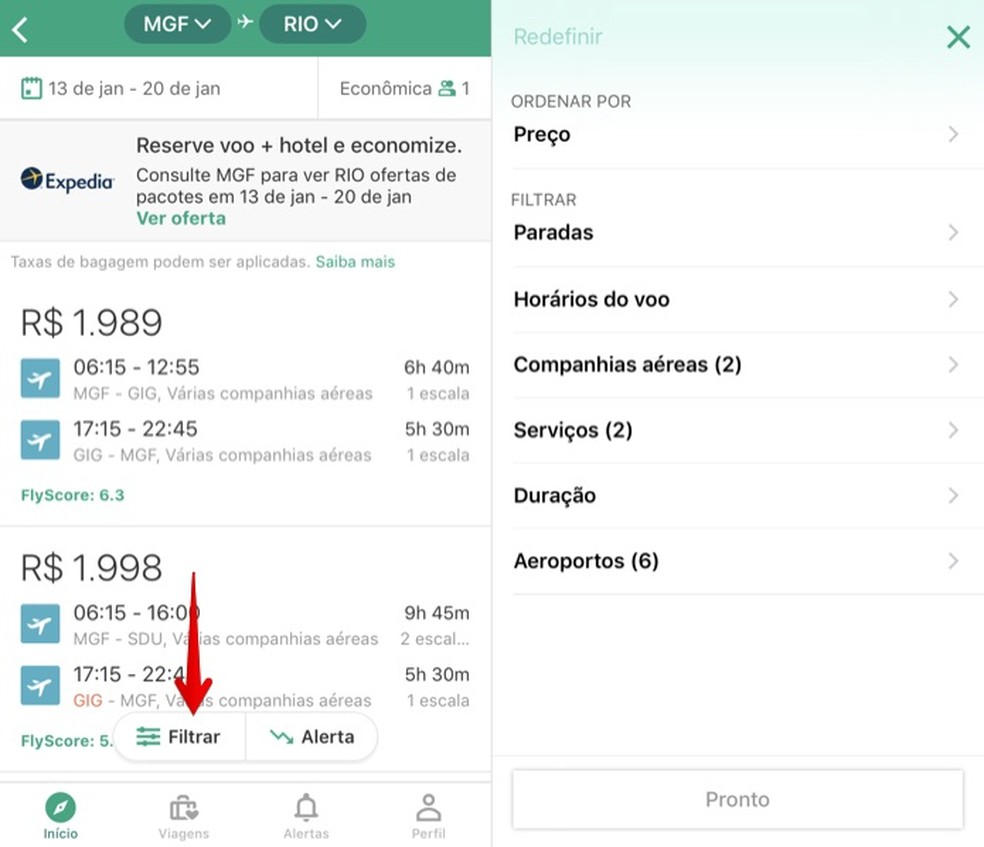 Como consultar preços de voos baratos com o TripAdvisor