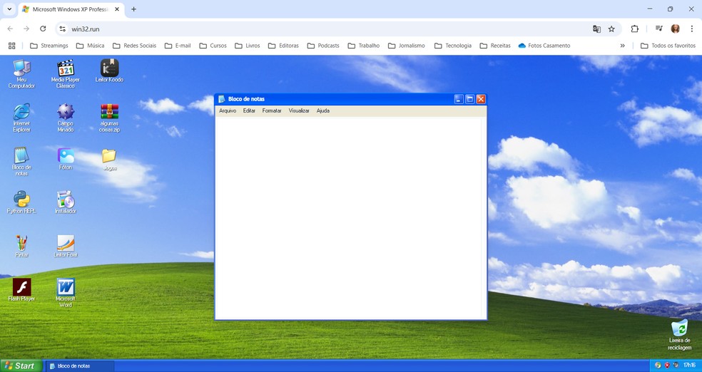 Como era o Windows XP? Esse site permite usar o sistema sem baixar nada