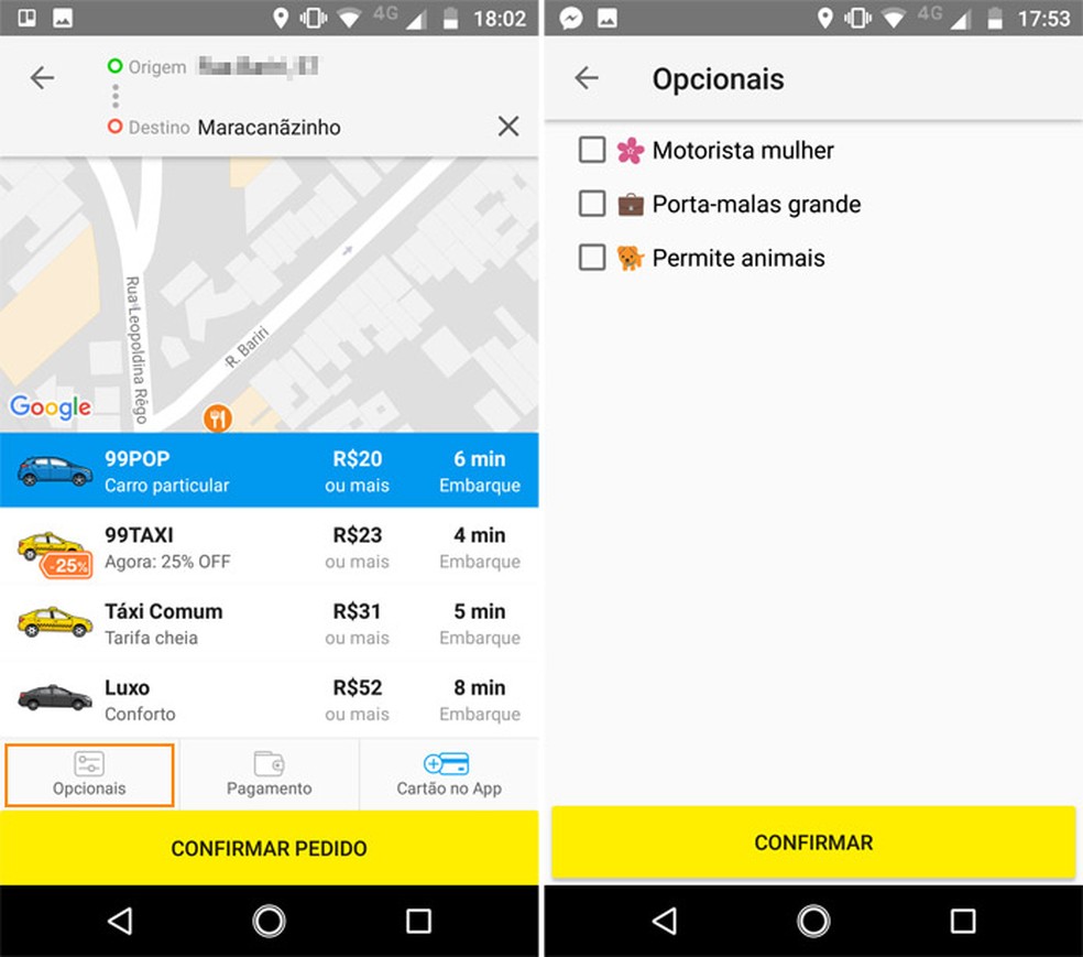 99POP, 99TAXI e 99TOP: entenda as diferenças entre modalidades do app 99