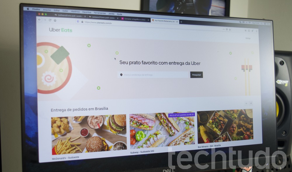 Delivery de comida: como pedir no Uber Eats pela versão web