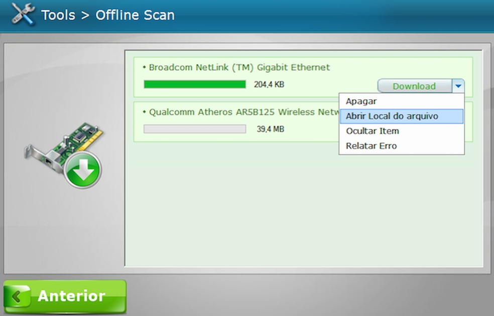 Como realizar scan offline com o Driver Easy