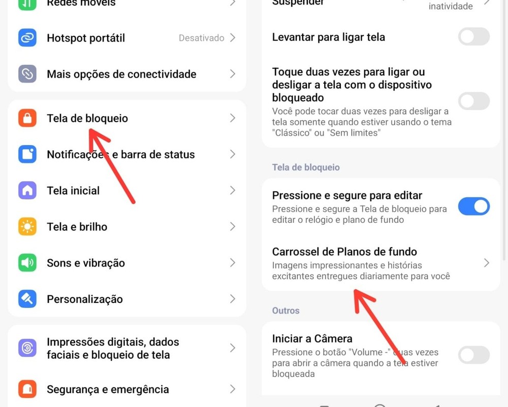 Papel de parede Xiaomi: como mudar e remover foto da tela de bloqueio