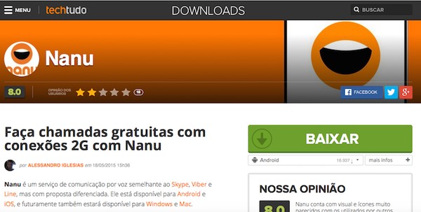 Como fazer ligações gratuitas com conexões 2G com o app Nanu?