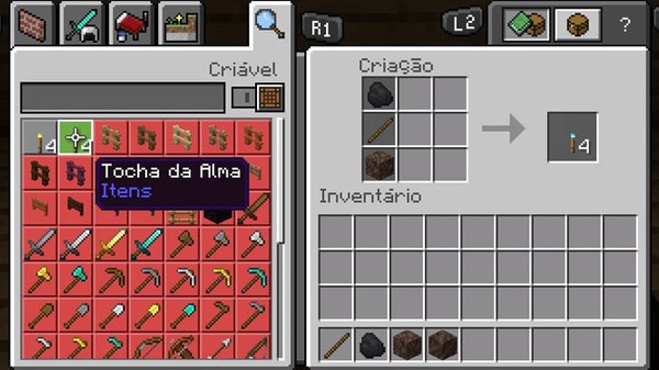 Como fazer Tocha em Minecraft