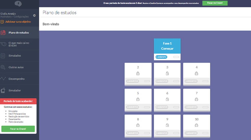 Seis sites para fazer planos de estudo para concursos ou Enem