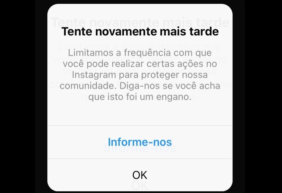 Como Resolver Limitamos Frequência Para Realizar Certas Ações No