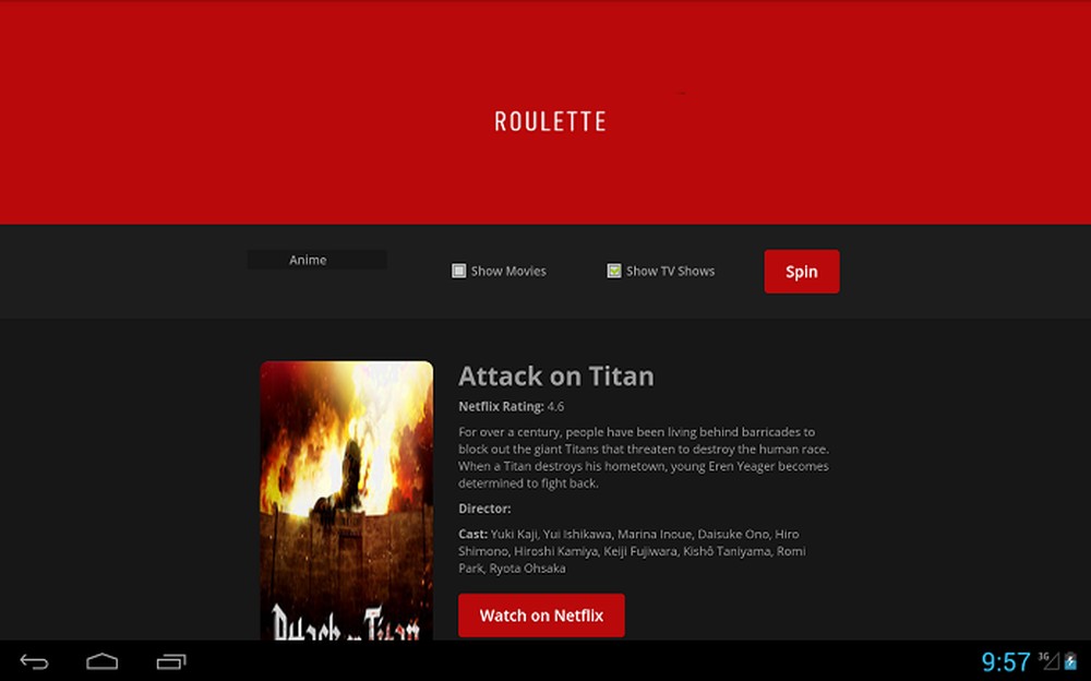 Em dúvida sobre o que assistir no Netflix? App Roulette escolhe por você