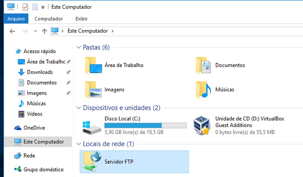 Como conectar servidores FTP no Windows sem instalar nada